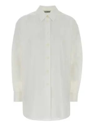 JIL SANDER Cotton Poplin Shirt - White