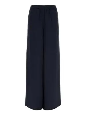 Max Mara Wide-leg Silk Pants - Blue