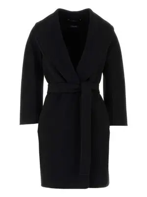 Max Mara Virgin Wool Coat - Black