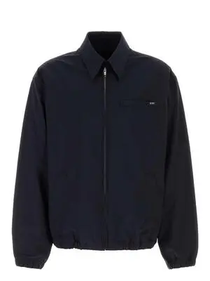 Prada Zip-up Nylon Jacket - Blue
