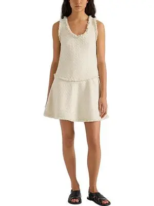 Proenza Schouler White Label Kaida Drop Waist Dress - White