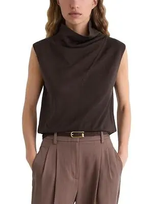 REISS Reiss Honey Wool Slouchy Top