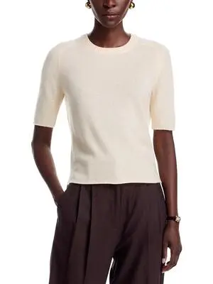 Bloomingdale'S Exclusive Crewneck T-shirt Sweater - Ecru