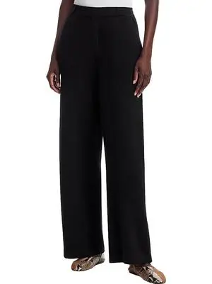 Bloomingdale'S C By Bloomingdale's Cashmere Pull On Wide Leg Pants Black