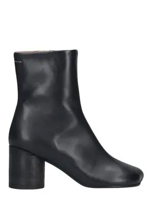 MAISON MARGIELA Leather Ankle Boots With Contrast Rubber Sole - Black