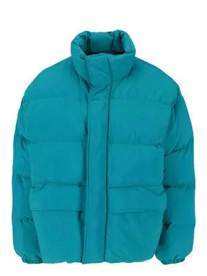 JIL SANDER JIL SANDER Quilted Down Jacket With Stand Collar Green