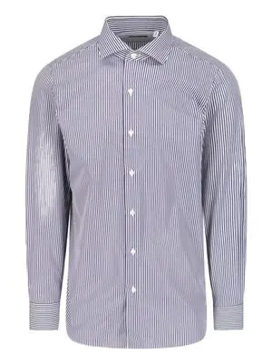 FINAMORE 1925 Slim-fit Dress Shirt - Blue