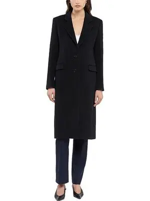 Another Tomorrow Tailored Coat - Black