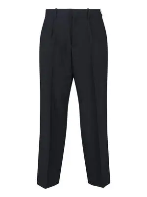 Our Legacy Horn-button Panama Wool Trousers - Black