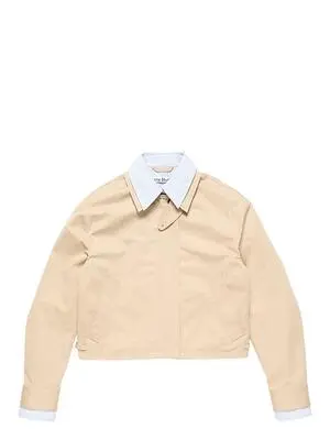 Acne Studios Layered Cotton Jacket - Pale Beige