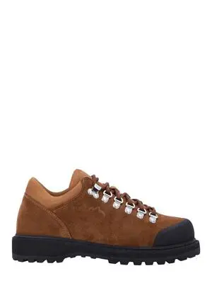 Diemme Low-top Wax Suede Lace-up Hiking Boots - Nut