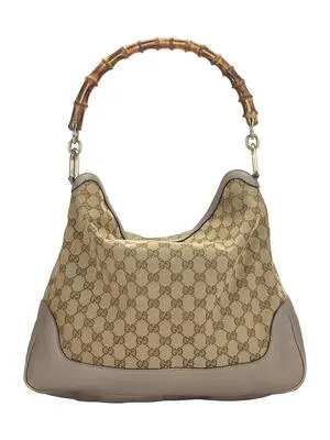 Gucci Diana Bamboo Hobo Bag - Grey