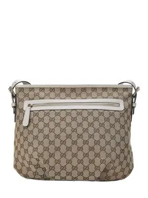 Gucci Gucci Original GG Zip Pocket Crossbody Beige