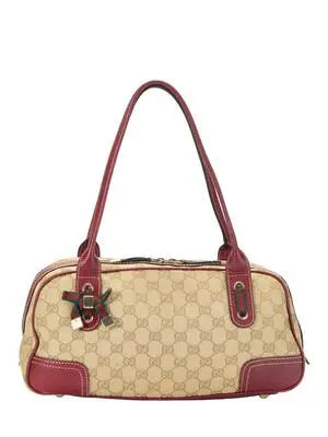 Gucci Princy Handbag In Original Gg Canvas - Beige