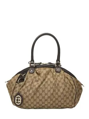 Gucci Original Gg Sukey Boston Handbag - Black