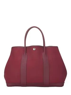 Hermès Garden Party 36 Toile Bag - Red