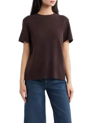 DL1961 Cashmere Knit T-shirt - Brown