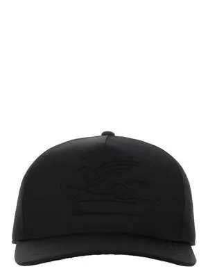 Etro Satin Baseball Cap - Black