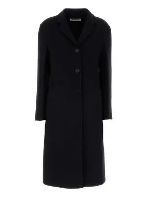 JIL SANDER Jil Sander Cashmere Blend Coat Black