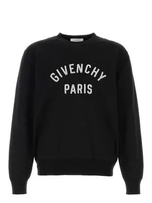 Givenchy Cotton Crew Neck Sweater - Black