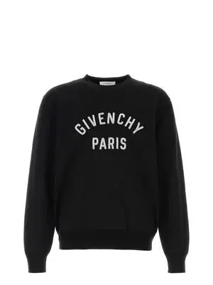 Givenchy Cotton Crew Neck Sweater - Black