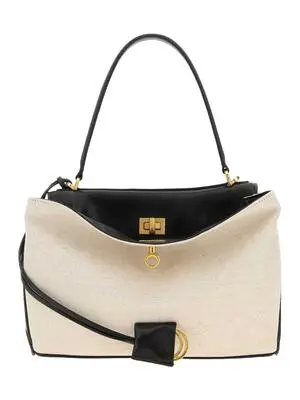 Balenciaga Two-tone Canvas And Leather Small Rodeo Handbag - Multicolor
