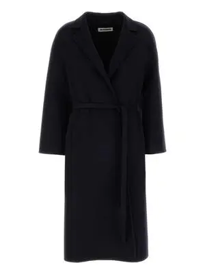 JIL SANDER Wool Coat - Blue