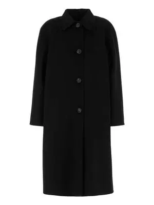 Prada Wool Blend Coat - Black