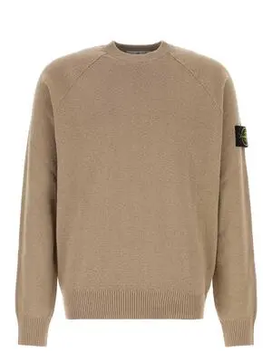 Stone Island STONE ISLAND Cappuccino Cotton Sweater Brown