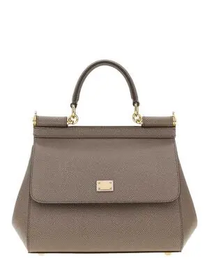Dolce & Gabbana Medium Sicily Handbag - Gray