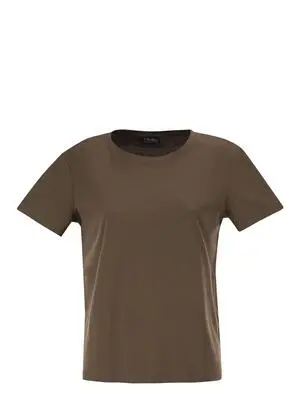 Max Mara Msmsegale Crewneck Jersey T-shirt - Brown