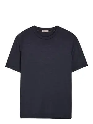 Herno Wool-jersey T-shirt - Navy