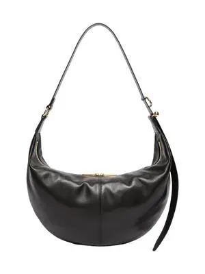 Sportmax Zippered Shoulder Bag - Black