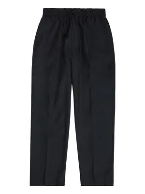 Officine Générale Wool And Cashmere-blend Trousers - Navy