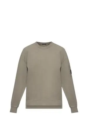 C.P. COMPANY Lens Detail Crew Neck Sweatshirt - Nude