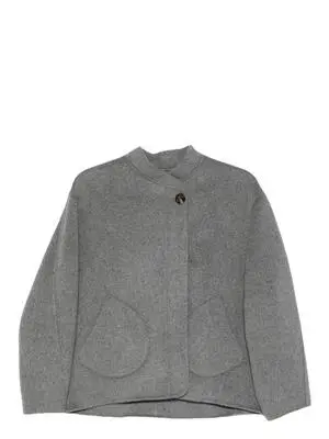 Soeur Single-button Long Sleeve Casual Jacket - Grey