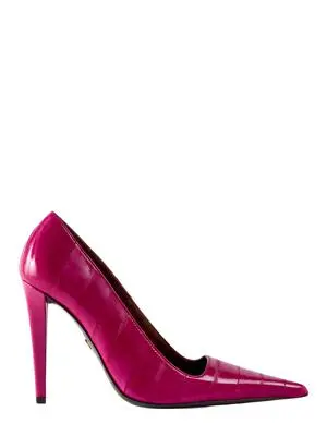 GIUSEPPE ZANOTTI High Desire Pump 105 Eel Leather - Fuchsia