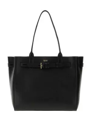 TOM FORD Leather Shopping Bag - Black