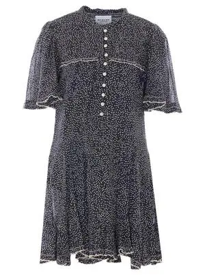 Isabel Marant Étoile Daynia Dress Polka Dot Print - Black