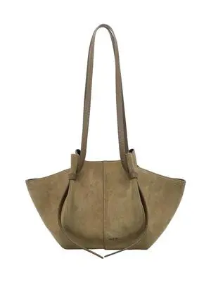 Yuzefi Suede Shoulder Bag - Green