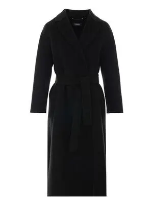 Max Mara Esturia Coat Wool - Black