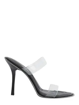 Alexander Wang Nova Double Strap Heeled Sandals - Black