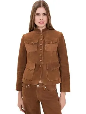 Rag & Bone Mercer Suede Blazer - Brown