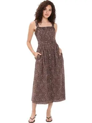 Paige Temecula Dress - Dark Brown Multi