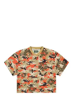 DENIM TEARS Camouflage Mesh Football Top - Brown