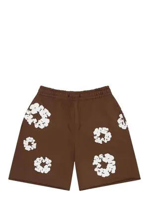 DENIM TEARS Cotton Wreath Sweatshorts - Brown