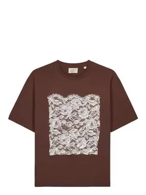 EFFEI Lumière Lace T-shirt - Brown