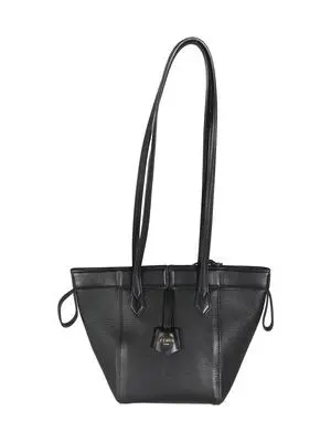 Fendi Black Vitello Origami Tote - Brown