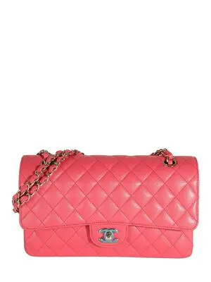 CHANEL Chanel Quilted Caviar Medium Classic Double Flap Bag