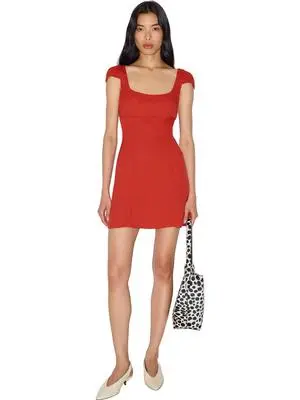 REFORMATION Nashira Mini Dress - Red